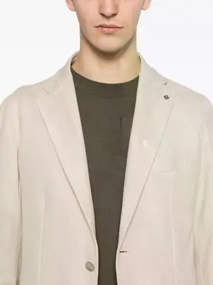 Tagliatore Textured Two-button Blazer - Neutrals