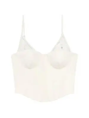 Patrizia Pepe Bustier Top - Neutrals