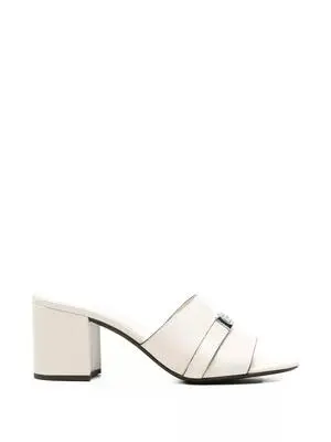 Tory Burch Leelee Leather Block Heel Mules
