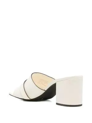 Tory Burch Leelee Leather Block Heel Mules