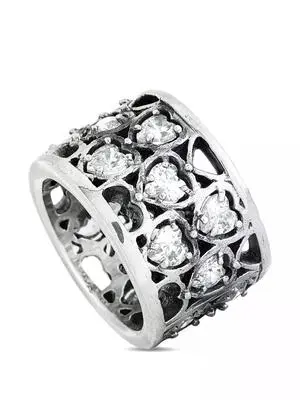 KING BABY STUDIO Heart-cut Cubic Zirconia Sterling Ring