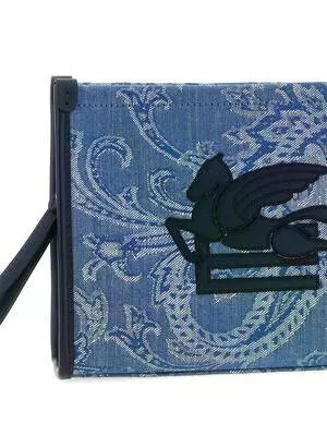 Etro Paisley-print Clutch - Blue