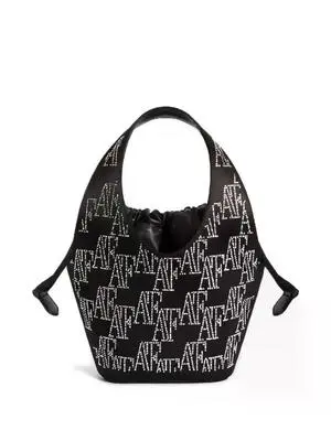 Alberta Ferretti Monogram-pattern Beaded Bag