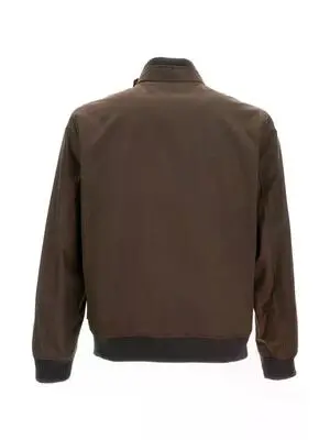 Woolrich High Collar Zip Jacket - Brown