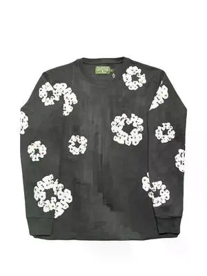 DENIM TEARS Rhinestone Wreath Thermal T-shirt
