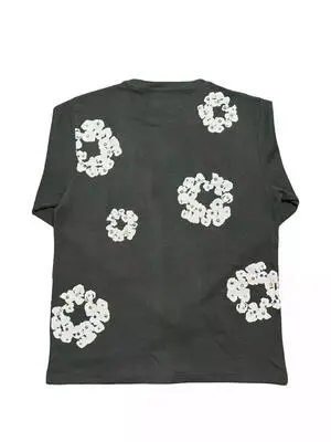 DENIM TEARS Rhinestone Wreath Thermal T-shirt