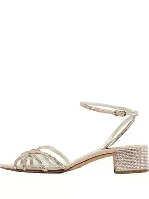 Rene Caovilla Cleo Embellished Sandals - White