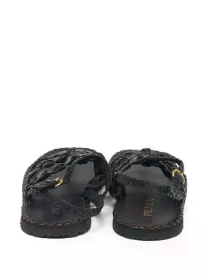 Prada Woven Leather Sandals