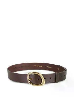 Magda Butrym Oval-buckle Belt - Brown