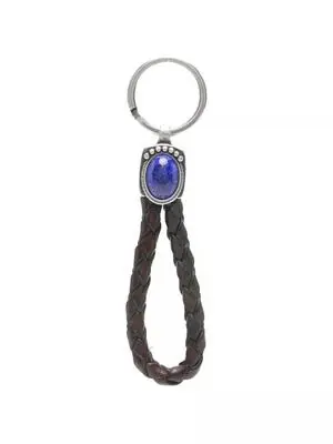 ALBERTO LUTI Braided Keyring - Brown
