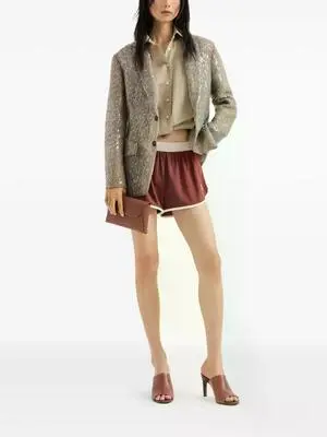 Brunello Cucinelli Logo Shorts - Red