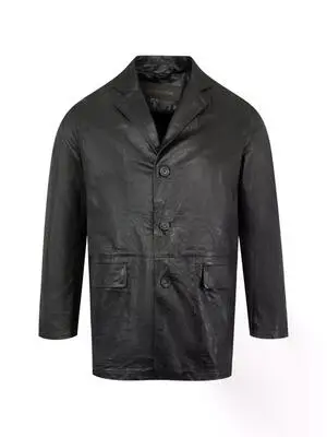 GIORGIO BRATO Single-breasted Leather Jacket
