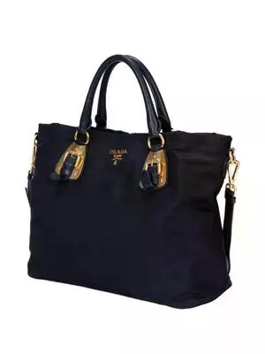 Prada Tessuto Buckle Tote