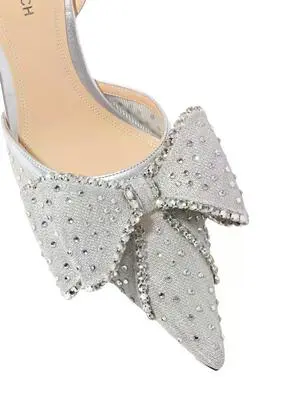 Mach & Mach Le Cadeau Slingback Pumps - Silver