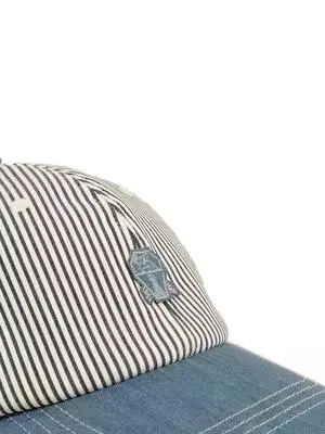 Brunello Cucinelli Striped Patch Baseball Cap
