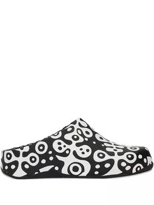 Fitflop Graphic-print Mules - Black
