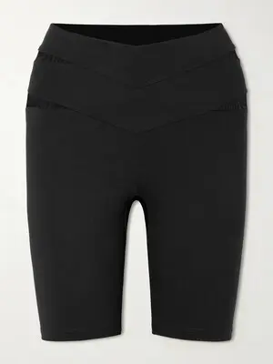 ERES Lonsbrough Tulle-paneled Stretch-jersey Shorts - Black