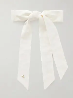 VIVIENNE WESTWOOD Julia Bow-detailed Hair Clip - White