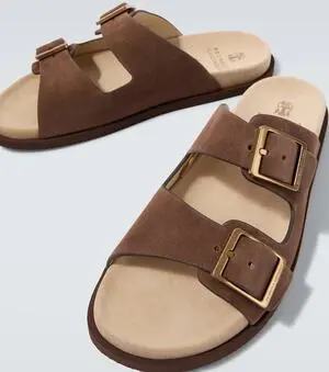 Brunello Cucinelli Suede Sandals