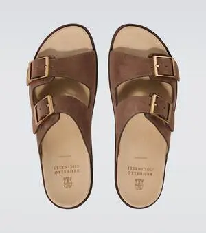 Brunello Cucinelli Suede Sandals