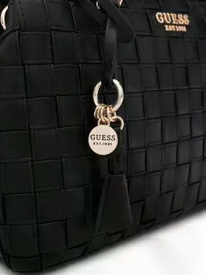Guess Sandy Tassel Grid Tote Bag