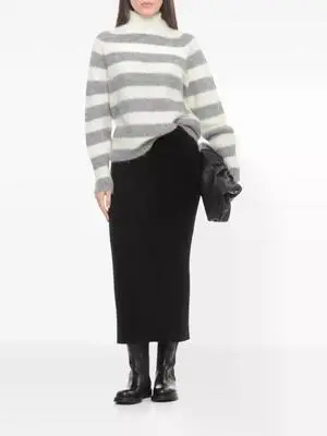 Antonelli Firenze Striped Roll-neck Sweater
