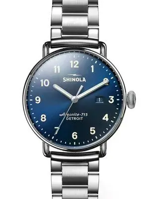 Shinola Canfield 43mm Watch - Blue