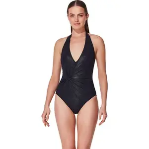 GOTTEX Halter One Piece Swimsuit - Black