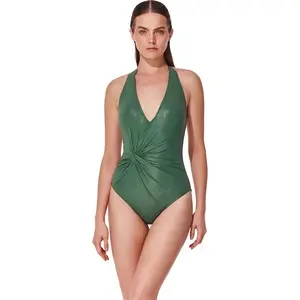 GOTTEX Halter One Piece Swimsuit - Green