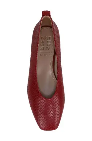 27 EDIT NATURALIZER Carla Embossed Leather Flats
