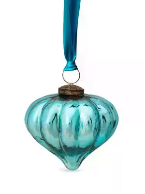 PIP STUDIO Ribbed Ornament - Blue