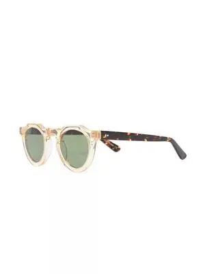 LESCA Round-frame Tinted Sunglasses