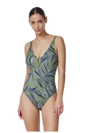 GOTTEX La Palm U-wire One-piece - Dusk-green