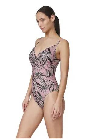 GOTTEX La Palm Surplice One Piece - Dusk-pink