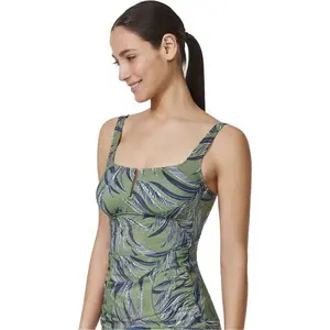 GOTTEX La Palm U-wire Tankini Top - Dusk-green