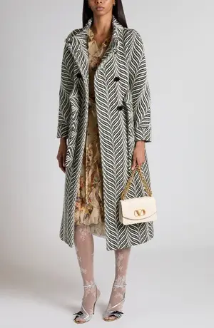Valentino Garavani Fauve Wool-blend Coat