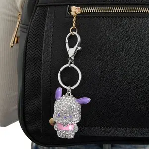HELLO KITTY Pochacco Pavé Keychain Bag Charm
