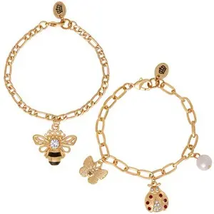 Juicy Couture Gold-tone Charm Bracelet Duo - Gold Tone