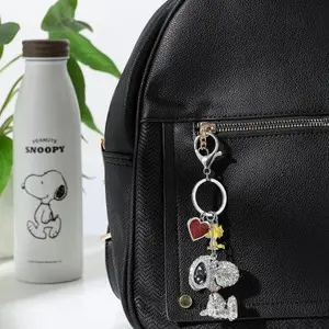 PEANUTS Snoopy Crystal Cluster Pavé Bag Charm Keychain