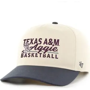 '47 Texas A&m Aggies Ol' Sarge Basketball Hitch Adjustable Hat - Natural