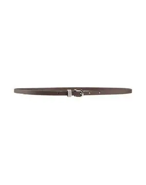 Peserico Skinny Leather Belt - Brown