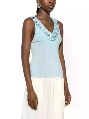 Alice + Olivia Ruffled Tank Top