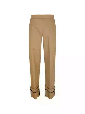Herno Cuffed-hem Trousers - Brown