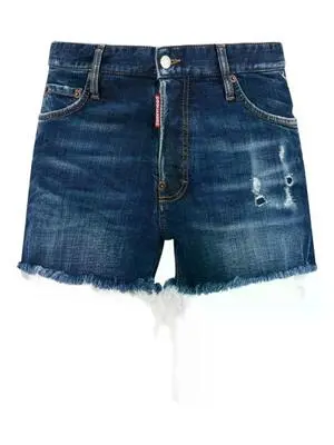 Dsquared2 Rebels Cut-off Denim Shorts