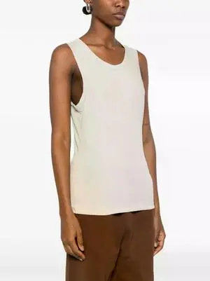 ENTIRE STUDIOS Sleeveless Vest Top - Neutrals