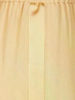 FORTE_FORTE Elasticated Side-slit Trousers - Neutrals