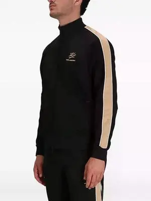 Karl Lagerfeld Striped Zip-up Sweater
