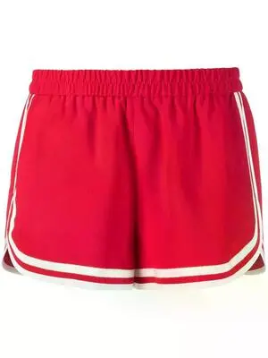 Red Valentino Stripe-trimmed Shorts - Red
