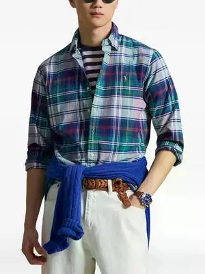 Polo Ralph Lauren Plaid Embroidered Shirt - Green