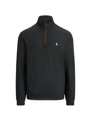 Rlx Ralph Lauren Quarter-zip High-neck Sweater - Grey